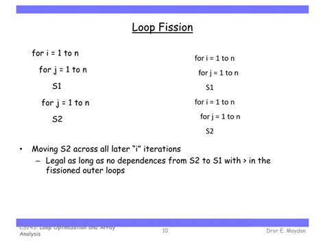 Ppt Lecture 15 Loop Transformations Powerpoint Presentation Free