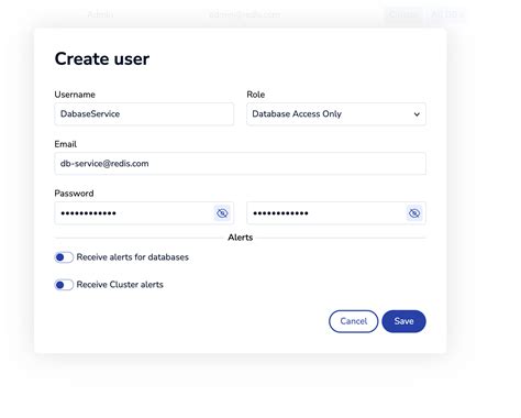 create users docs