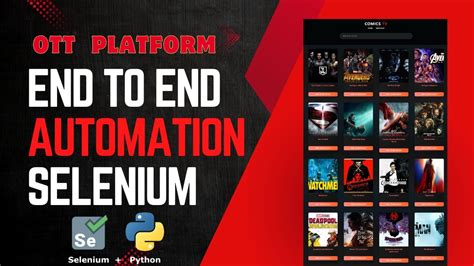 how to perform end to end testing with selenium ott website python