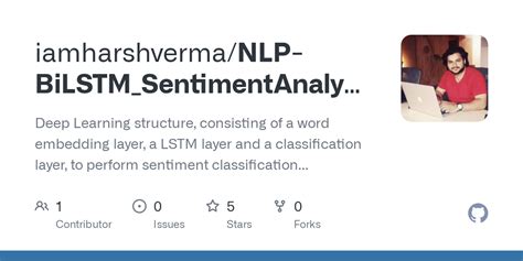 Github Iamharshverma Nlp Bilstm Sentimentanalysis Deep Learning Structure Consisting Of A