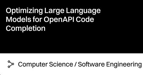 Optimizing Large Language Models For Openapi Code Completion