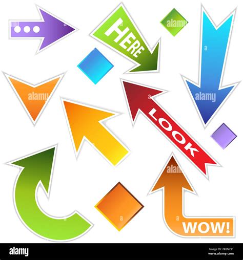 An Image Of A Message Arrow Set Stock Vector Image Art Alamy