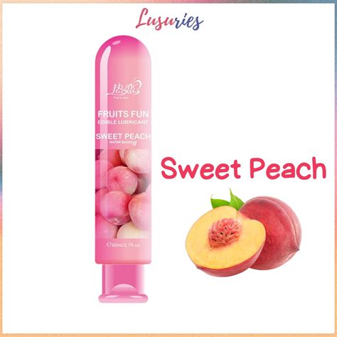 Lusuries Sex Lube Lubricant Fruit Flavor Edible Safe Consume Massage