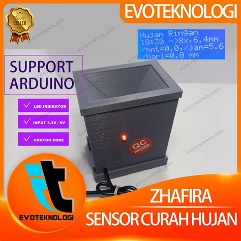 Jual Zhafira Sensor Curah Hujan Ombrometer Arduino Tipping Bucket Rain