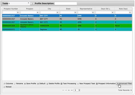 advanced filtering documentation center