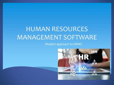 Human Resources Management Software Pptx