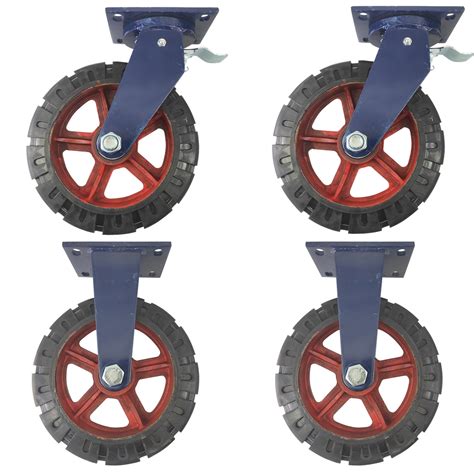 Buy Riin 4pcs Set 12inch Super Heavy Duty Caster Wheel Industrial