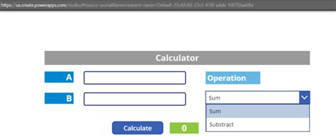 Powerapps Step By Step Build A Simple Calculator App Rajeev