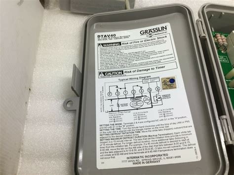 Intermatic Defrost Timer 40 Amp Nema3r 120 240vac Voltage Dtav40 Gras