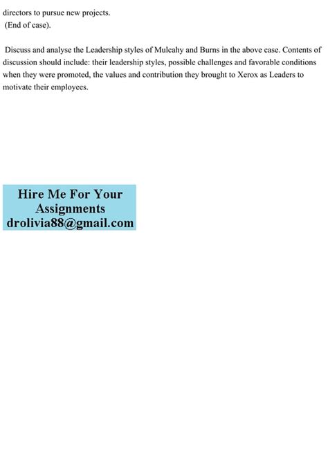 As Of 2010 Xerox Corporation Nyse Xrx Is A 22 Billion Multinat Pdf