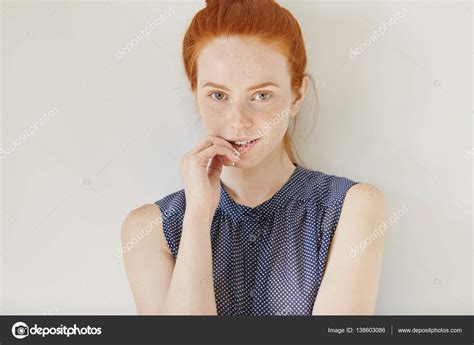 Redhead Female Model Stock Photo Avemario