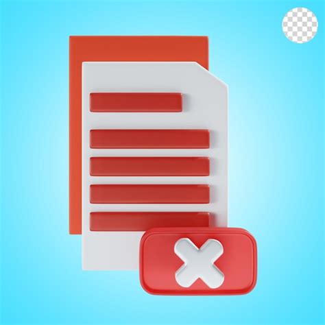 Premium Psd Failed File Icon