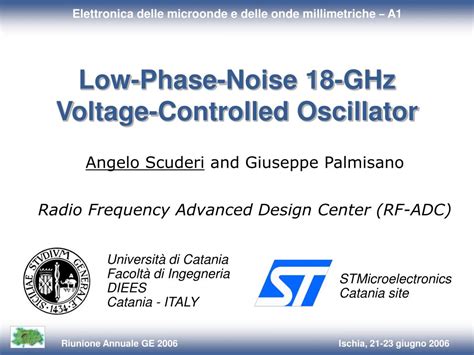Ppt Low Phase Noise 18 Ghz Voltage Controlled Oscillator Powerpoint Presentation Id4990762