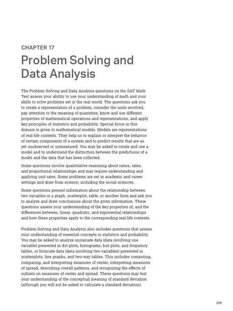 An In Depth Exploration Of The Skills And Concepts Assessed In Problem