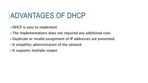 Dhcp Basics Ppt