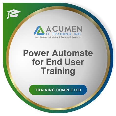 Power Automate For End User Training Credly