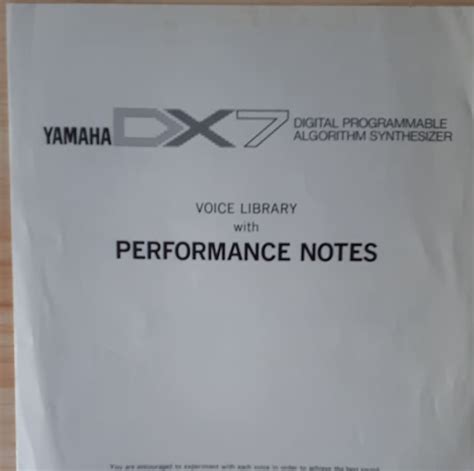 Yamaha Dx7 Digital Programmable Algorithm Synthesizer Reverb Uk