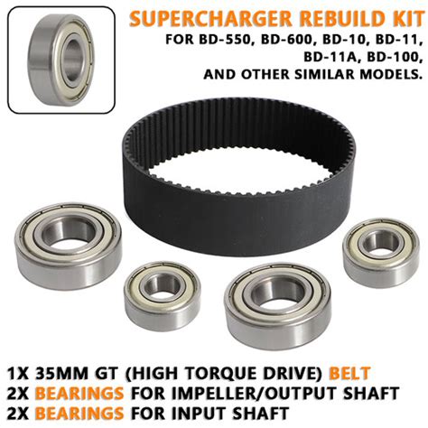 Supercharger Rebuild Kit For Bd 550 Bd 600 Bd 10 Bd 11 Bd 11a Bd 100 Models Ebay