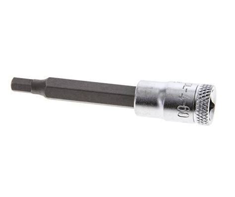 14 Gedore 60mm Long Pin Socket Insert For 4 Mm Hexagonal Socket