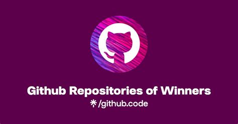 Github Repositories Of Winners Linktree