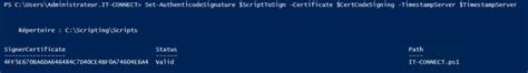 Comment Signer Un Script Powershell It Connect