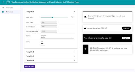 Woocommerce Custom Notification Messages Plugin Wp Solver