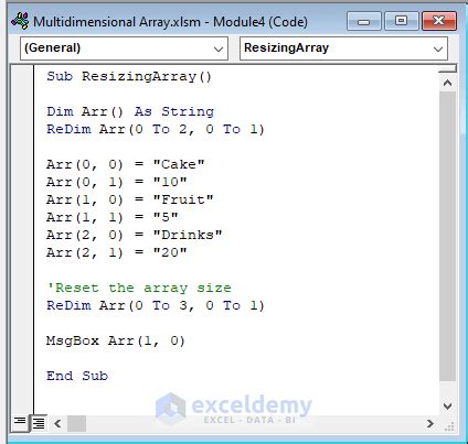Excel Vba Multidimensional Array For Assigning Values Ways