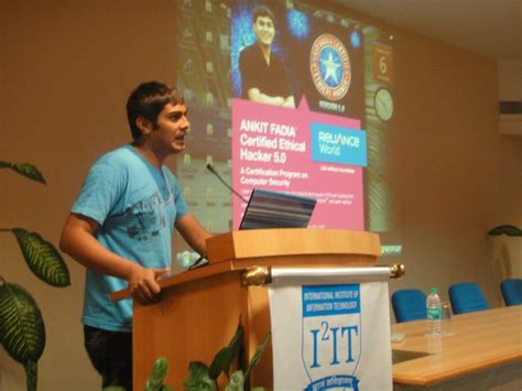 Emi Crops Ankit Fadia Well Known Ethical Hacker And Computer Security