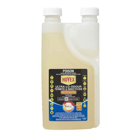 Hovex Ultra Lo Odour Termite And Insecticide Concentrate Pascoes