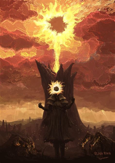 Tarnished Lord Of The Frenzied Flame And Three Fingers Elden Ring Drawn By Tripdancer Danbooru