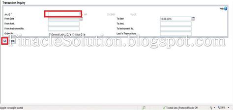 Fatal Error Occurred When Invoked Any Command For Account In Finacle