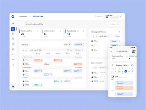 Shift Scheduling Software Design Ui By Ota Skvor On Dribbble
