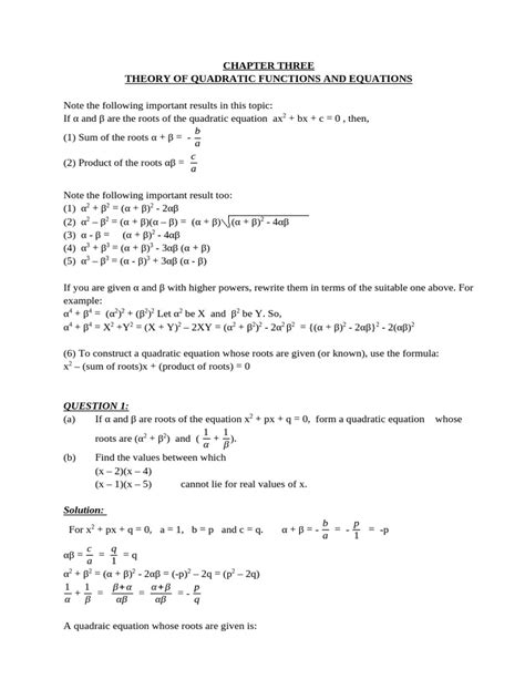 chapter 3 quadratic functions and equations abridged 1 pdf