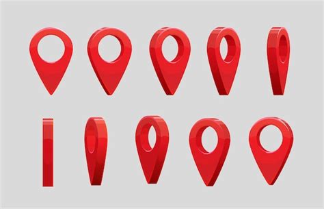 Premium Vector 3d Locator Pin Animated Game Or Travel Map Sprite