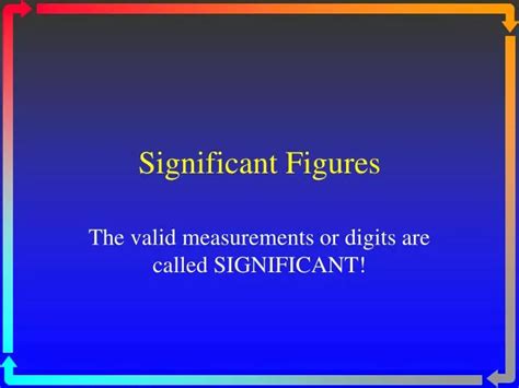 PPT Significant Figures PowerPoint Presentation Free Download ID