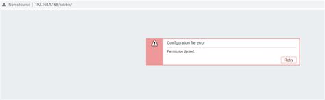 Configuration File Error Permission Denied Retry Zabbix Forums