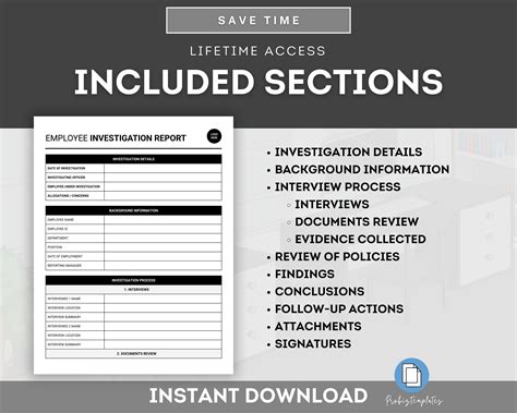 Employee Investigation Report Template Incident Report Form Hr Policy