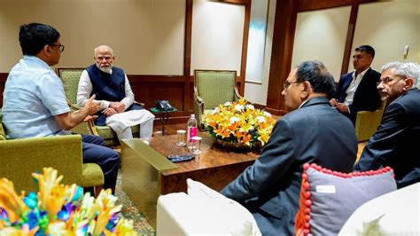 Pahalgam terror attack - Pahalgam terror attack: PM Modi meets EAM Jaishankar, NSA Doval; Rahul ...