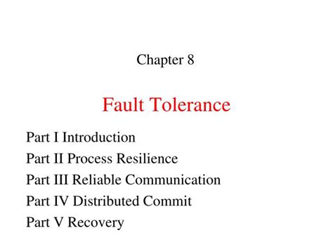 PPT Fault Tolerance PowerPoint Presentation Free Download ID