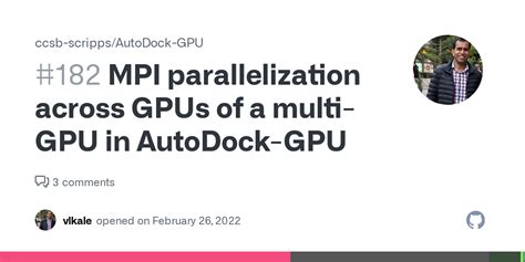 Mpi Parallelization Across Gpus Of A Multi Gpu In Autodock Gpu · Issue