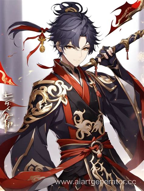 Genshin Impact Hu Tao Spirited Pyro Visionary In Fiery Action Ai Art