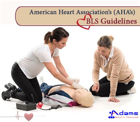 American Heart Associations AHAs BLS Guidelines Adams Safety Training