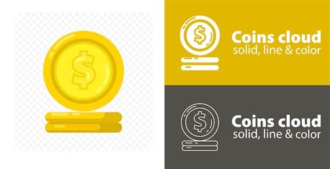 Premium Vector Coin Isolated Flat Illustration Coin Line Icon