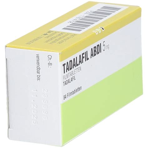 Tadalafil Abdi 5 Mg Filmtabletten 84 St Mit Dem E Rezept Kaufen Shop