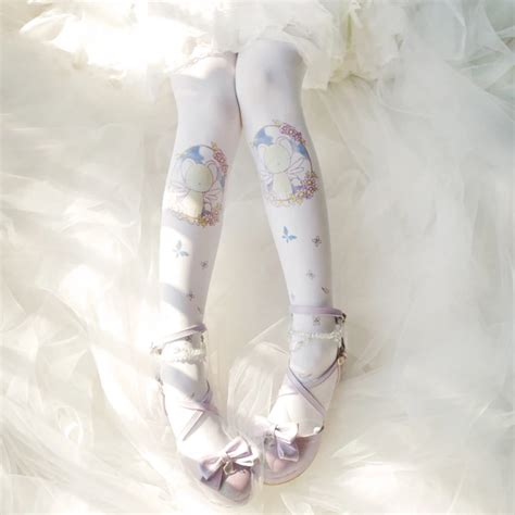 공주 달콤한 로리타 팬티 스타킹 일본 달콤한 로리 소녀 체리 인쇄 실크 팬티 스타킹 부드러운 여동생 Cos 학생 여성 Wxl010 타이트 Aliexpress