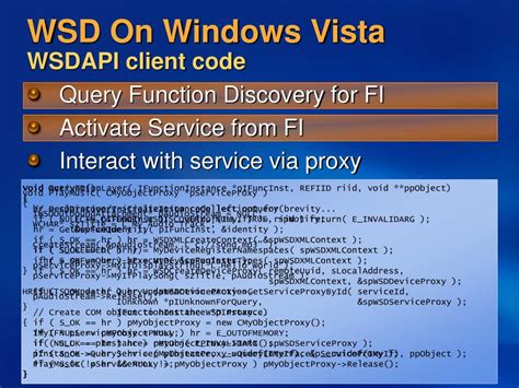 Ppt Web Services On Devices In Windows Vista Powerpoint Presentation Id605679