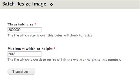 Batch Resize Image Drupal Org