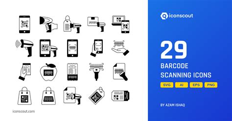 Barcode Scanning Icon Pack 29 Glyph E Commerce And Shopping Icons Svg Png Ico Available