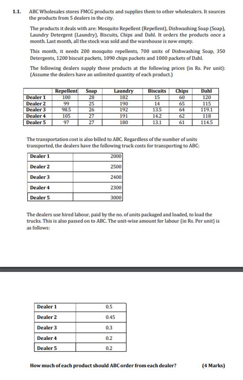 Solved After Bringing The Goods To The Warehouse They Will Chegg
