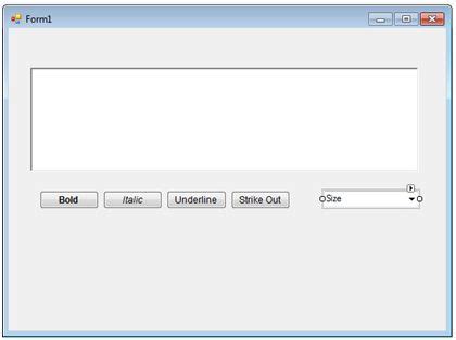 How To Apply Font Size And Style To The Selected Text In C Using Microsoft Visual Studio